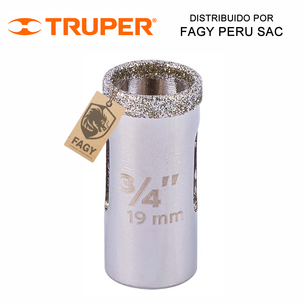 Sierra copa con diamante 3/4″ Truper 17124 » Truper Herramientas